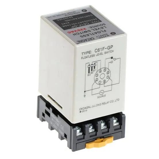 C61F-GP Floatless Level Switch, AC 220V 50/60HZ Liquid Floatless Level ...