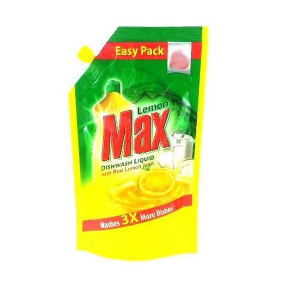 LEMON MAX DISHWASH LIQUID LEMON POUCH 450ML PACK | Daraz.pk