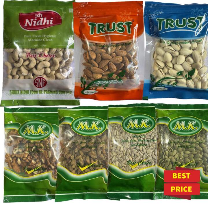 Kaju / Almond / Pista / Walnut Kernel / Green Kismis / Sunflower Seeds ...