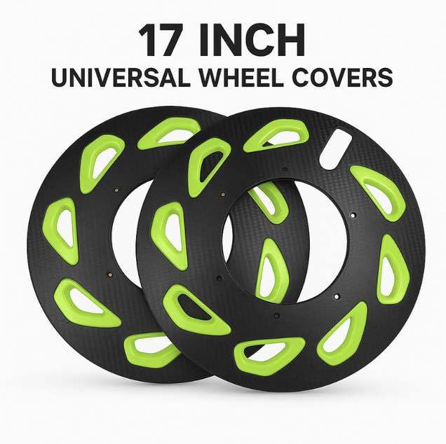 Carbon Pattern Wind Design Front/Rear Pro Disc Wheel Cover 17 Inch ...