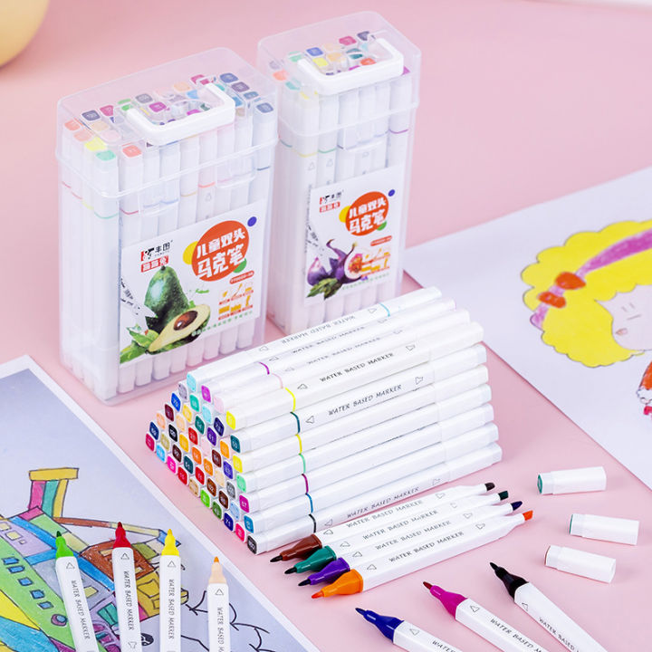12/24/36/48 Double-Headed Highlighter Color Pen Color Marker Art Marker ...
