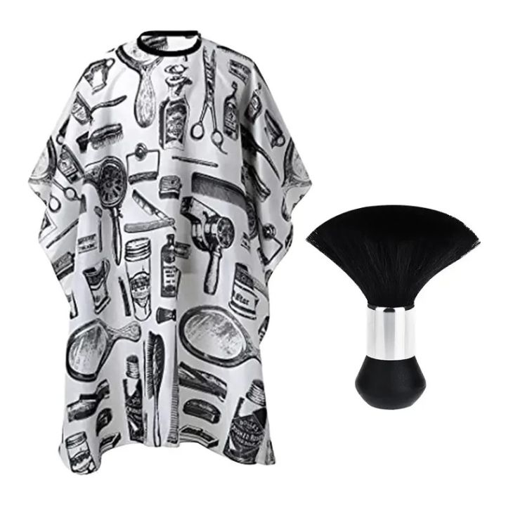 Barber wrap set Waterproof Hair Cutting Cape with Neck Duster Brush ...