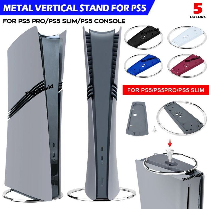 5 COLORS Metal Vertical Stand For PS5 PRO/PS5 SLIM/PS5 Disc and Digital ...