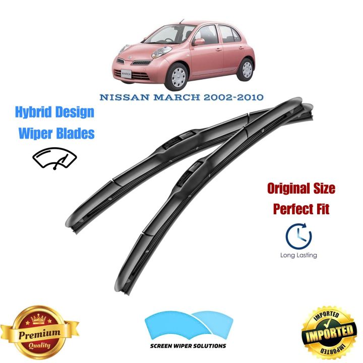 NISSAN MARCH 2002-2010 Aero Soft Wiper blade set | Daraz.pk