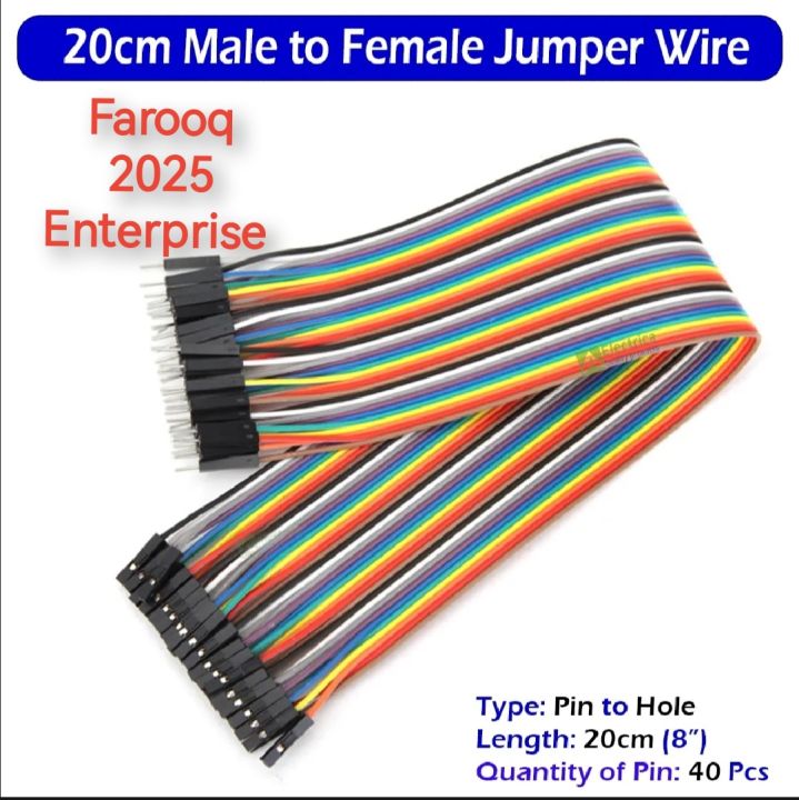 20Cm Pin To Hole Jumper Wrie Dupont Line 40 Pin Male To Female Arduino ...