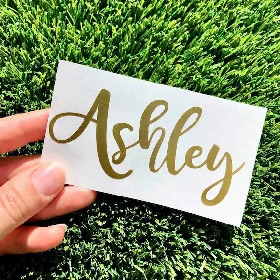CUSTOMIZE Name Vinyl Sticker pack of 30 | Custom Logo Tag Waterproof ...