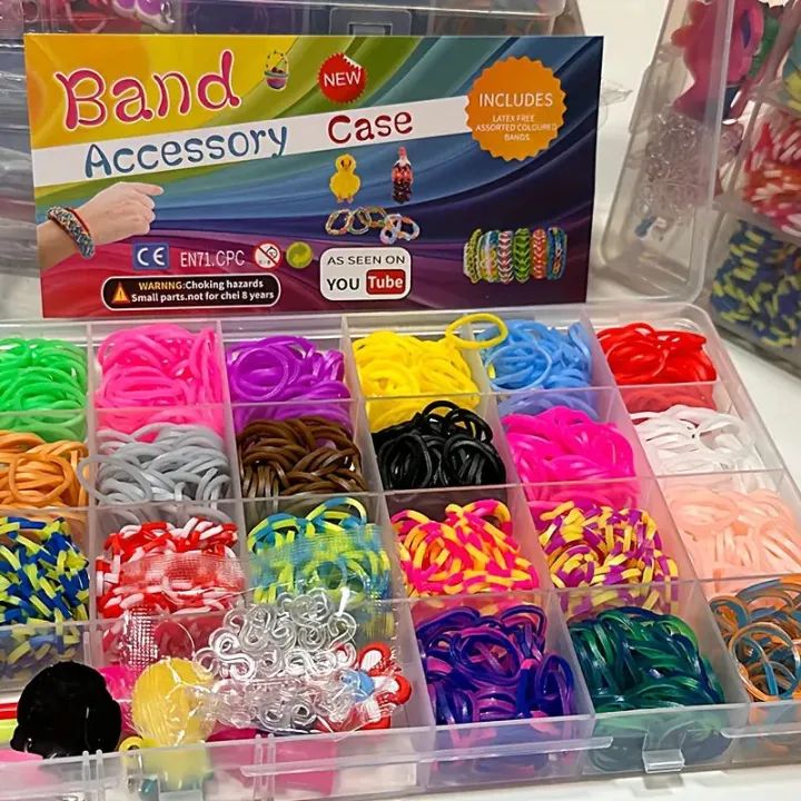 1100pcs DIY Elastic Band Weaving Set Art Craft Kit Perfect Christmas ...