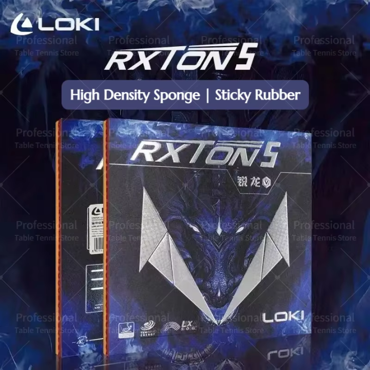 LOKI RXTON 5 High Elasticity Table Tennis Rubber Sticky Red Ping Pong ...