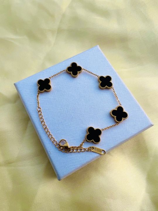 Van cleef bracelet in 2 different colours premium quality tarnish free ...