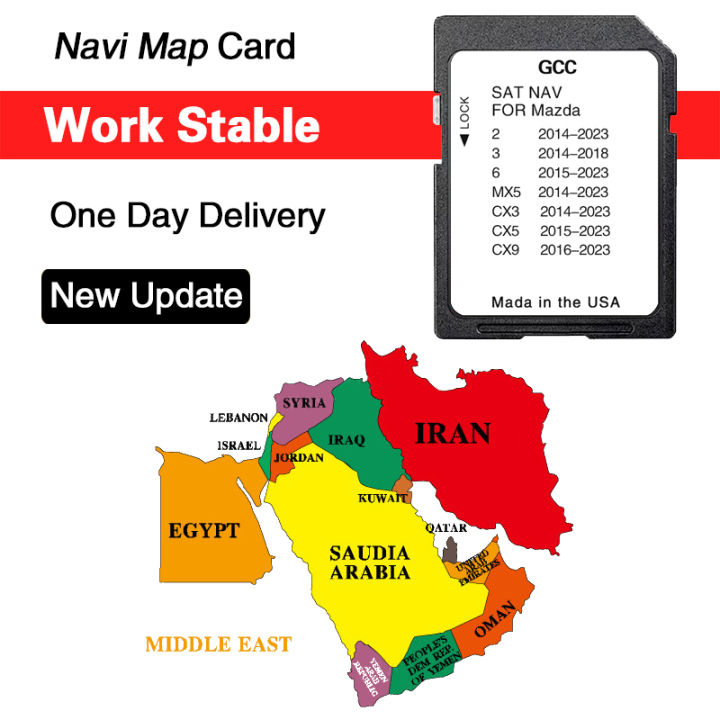 Update General GCC Gulf Area Middle East maps 2024 SD Memory Card ...