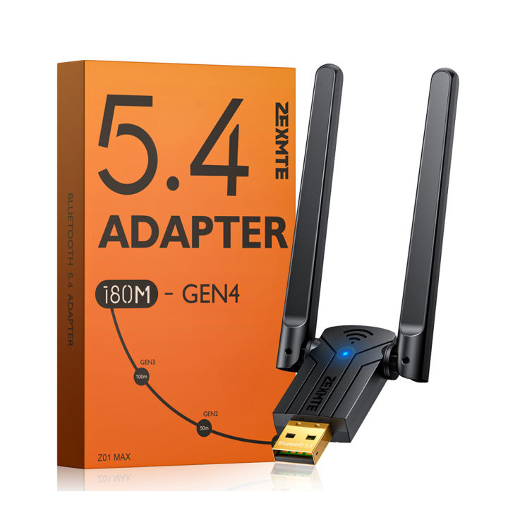 590FT/180M Long Range USB Bluetooth 5.4 Adapter for Windows 8/8.1/10/11 ...