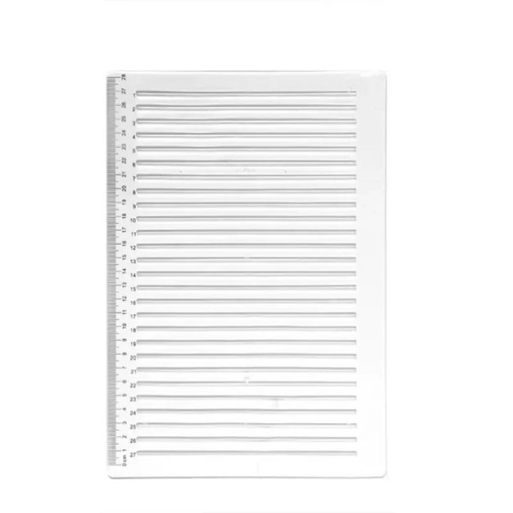 1PC High Quality Straight Line Stencil Ruler Transparent Lines Markings ...