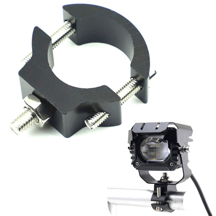 Motorcycle LED Headlight Spotlight Mount Bracket Adjustable Fog Light ...