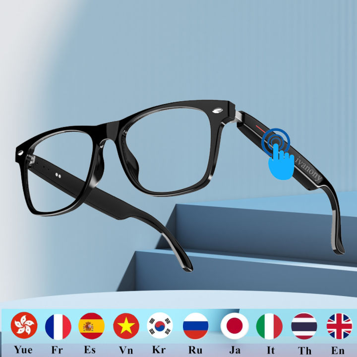 AI Smart Translate Eyeglasses Bluetooth Call Noise Canceling Music Play ...