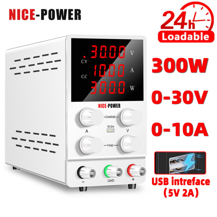 NICE-POWER DC Power Supply Variable30V 10A Adjustable Switching ...