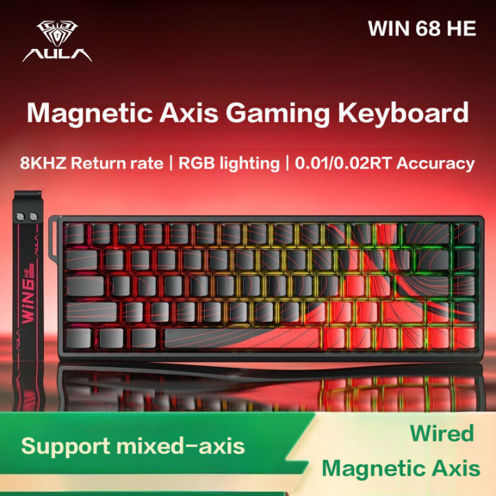 AULA WIN 68 HE Magnetic Axis Keyboard RT Gaming Mechanical Keyboard ...