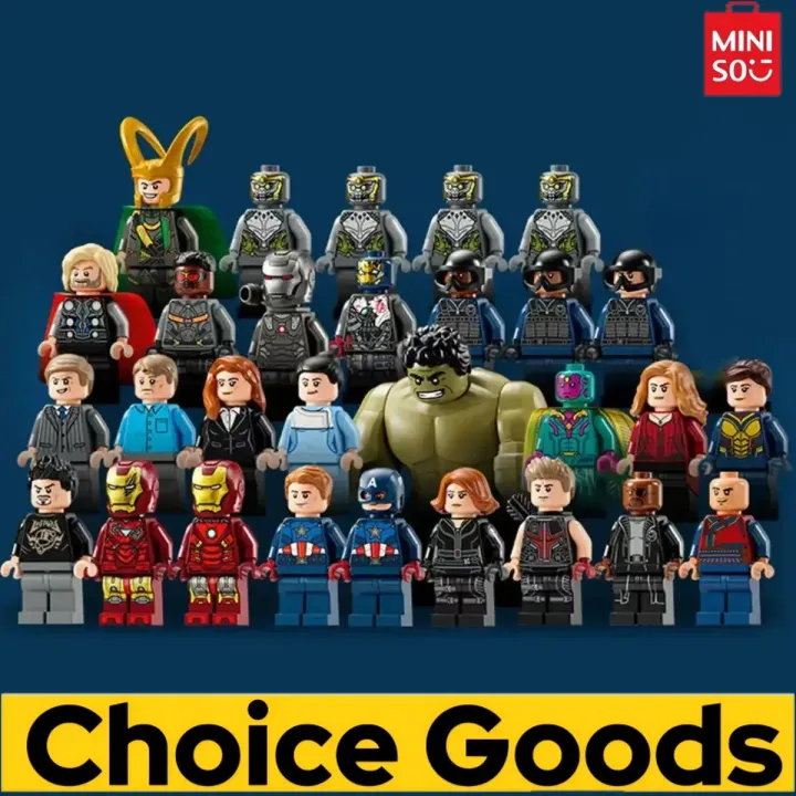 MINISO 30 Hero Figures Building Blocks Christmas Birthday Gifts ...