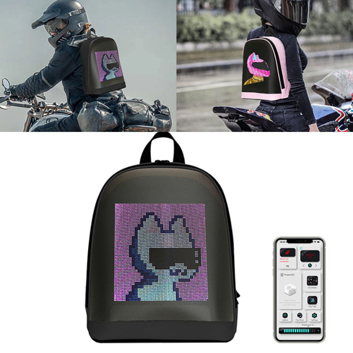 LED Advertising Backpack Portable Backpack with Led Display Magic Smart ...