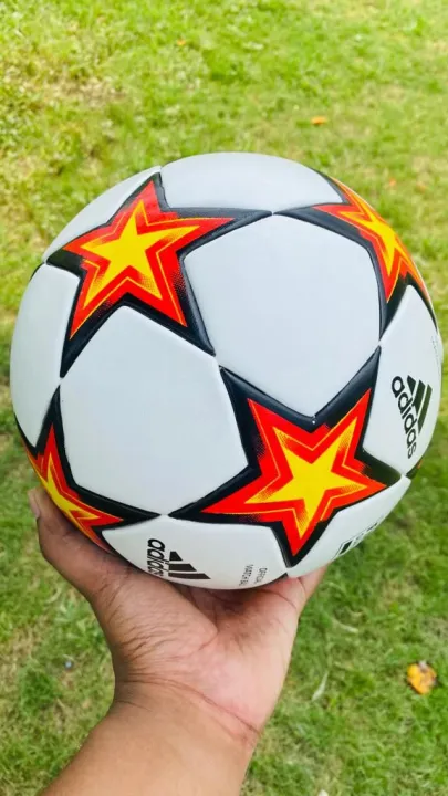 FOOTBALL UCL Finale 21 Match Ball, Orange/White/Black/Yellow | Daraz.pk