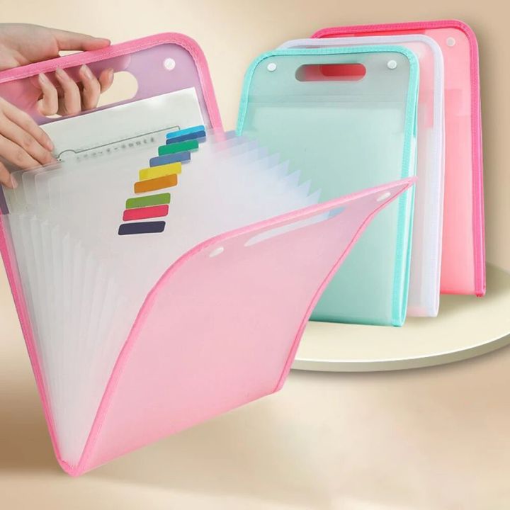 Handheld Organ Bag Folder A4 Large Capacity Student Exam Paper Storage ...