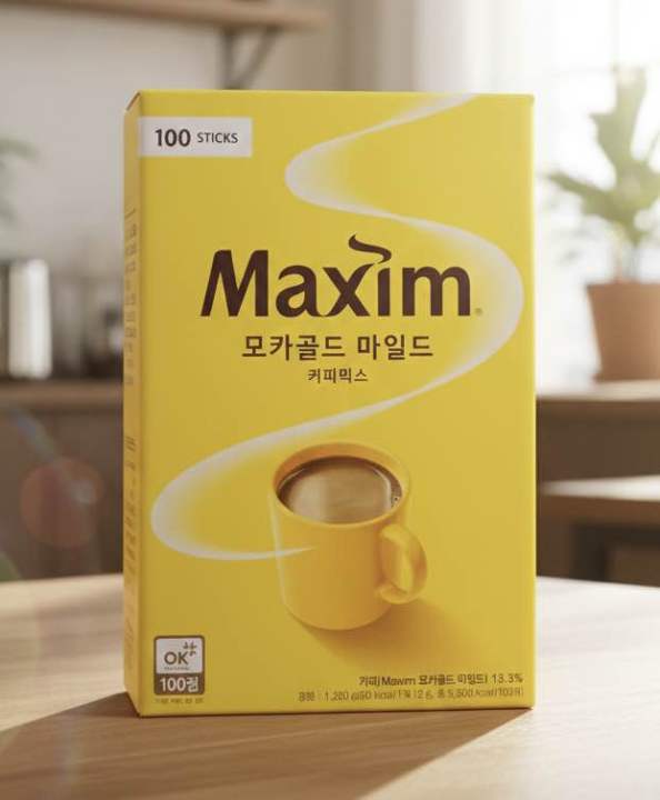 Maxim Mocha Gold Mild Coffee 3-in-1 Mix - Premium Korean Instant Coffee ...
