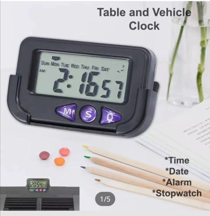 Car Dashboard and Home Table Clock Digital Clock Examination Used Clock ...
