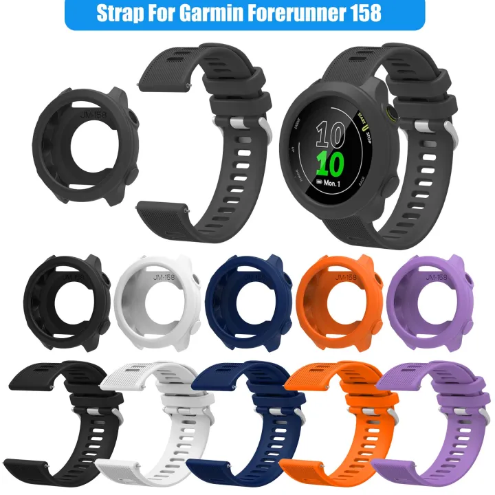 Silicone Strap For Garmin Forerunner 158 55 Replacement Watch Band ...