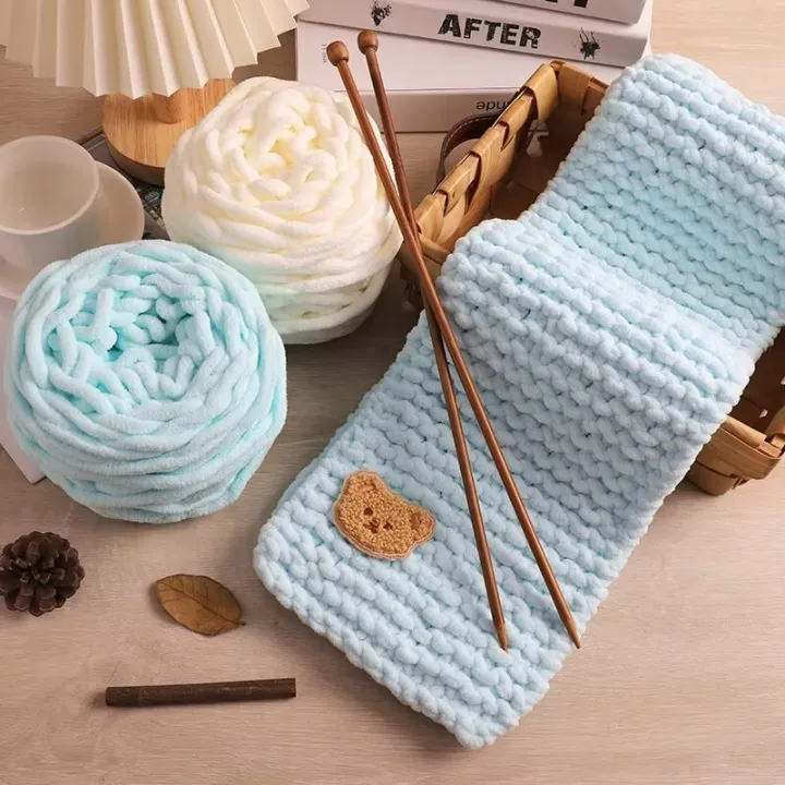 1pc 100g/Ball Blended Colorful Dye Ice Strip Line Yarn For Hand-knit ...