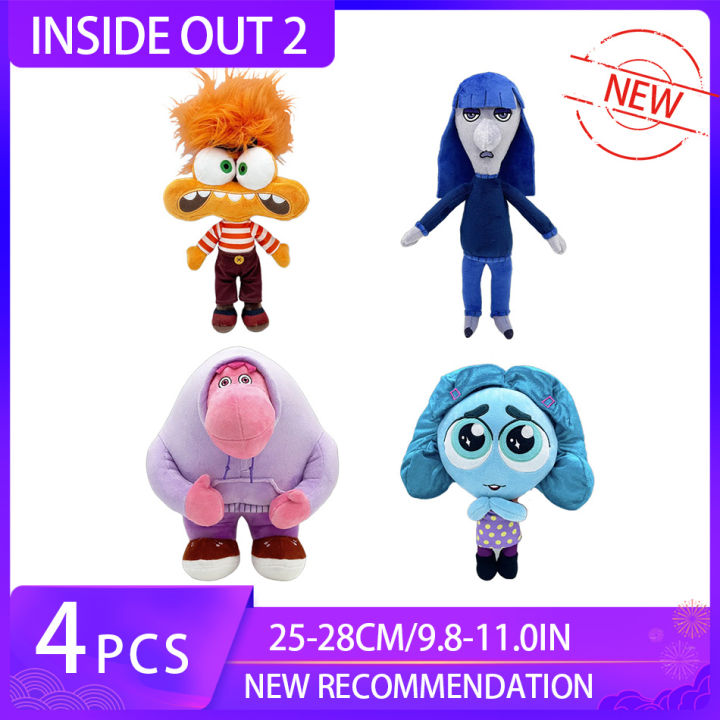 New Inside Out 2 Plush Anxiety Doll Cute Joy Fear Anger Disgust Sadness ...