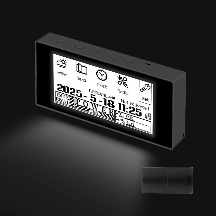 HAMGEEK (White/Black Panel) RW01 Mini E-Ink Reader E-Book Reader for ...