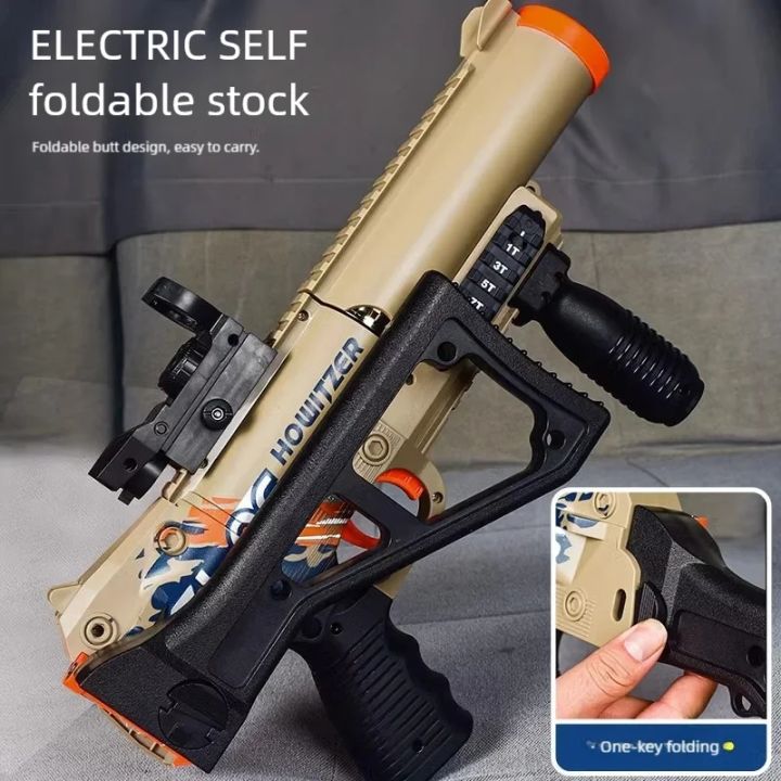 Howitzer Launcher Toy Gun Continuous Shell Throwing Soft Bullet Rocket ...