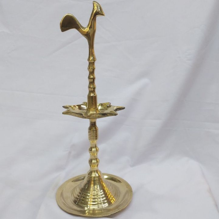 KUKULA PAHANA/ 12 INCH/ BRASS/ ROOSTER DESIGN | Daraz.lk
