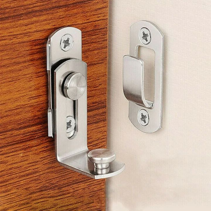 Door Latch Doors Lock 3Inch 90Degree Right Angle Door Latch Buckle Hasp ...