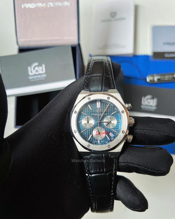 Pagani Design PD1707 Royal Oak Chronograph Leather Strap Audemars Piguet Homage | Daraz.pk