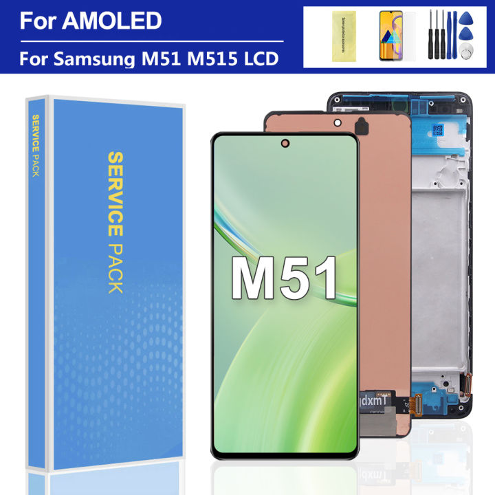 OLED Full Size For Samsung M51 LCD Display Touch Screen For Samsung ...