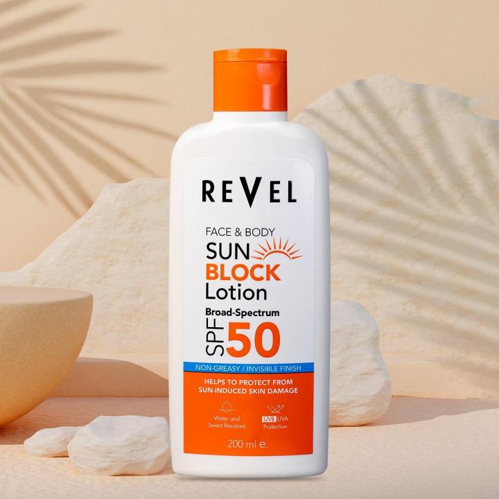 Original Revel Sun Block Lotion 200 ML | Daraz.pk