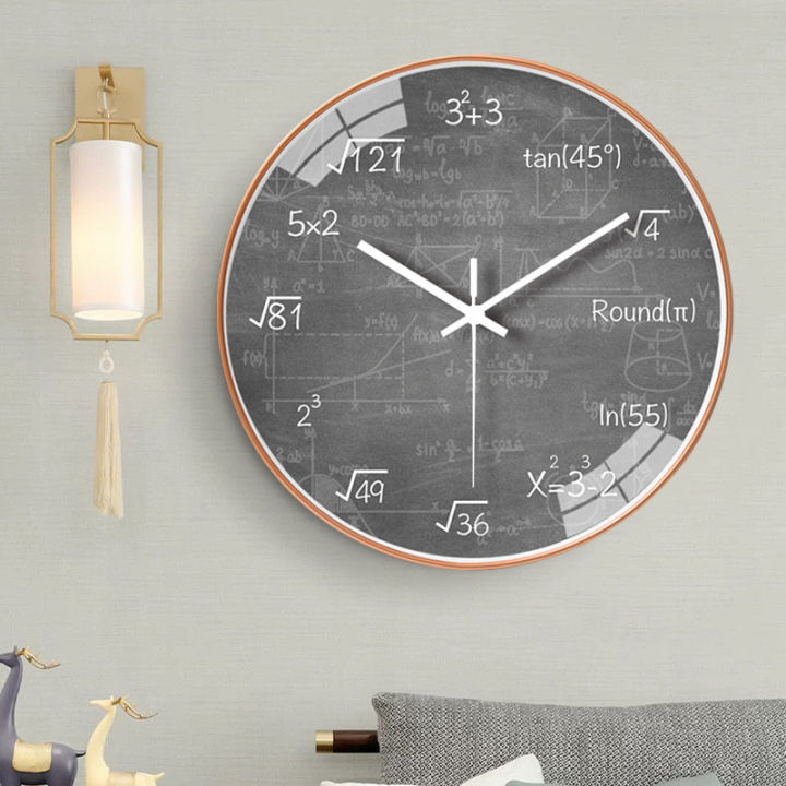 Mathematical Formula Wall Clock Beautiful Quiet Environmental ...