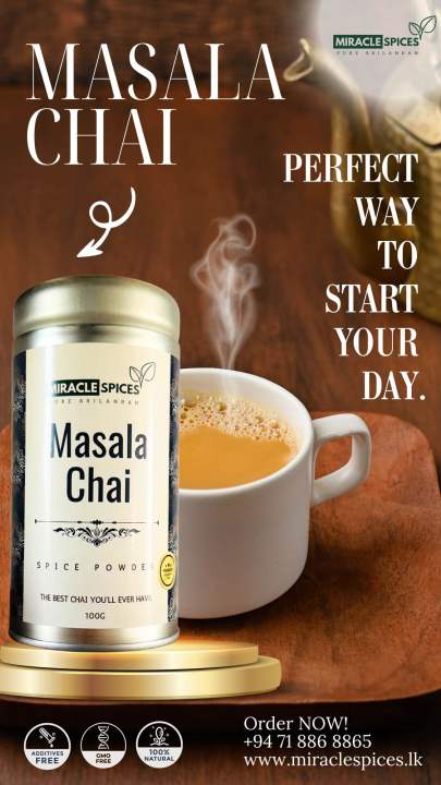 Masala Chai Spice Powder Best Ever Tea Experience Miracle Spices 100g ...