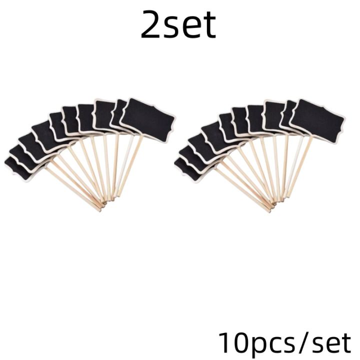 10 Pcs Mini Chalk Board Pantry Labels Decorate Tag Wooden Mini ...