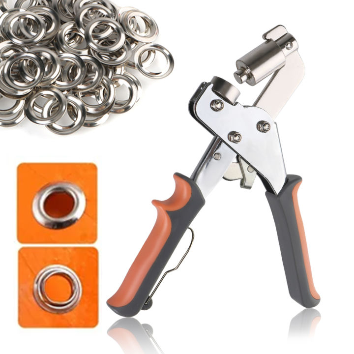 Handheld Hole Punch Eyelet Installation Tool 3/8 Inch 10mm Grommet ...