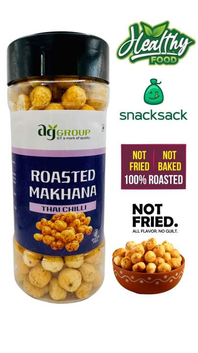 Makhana Fox nuts Roasted Thai Chilly Flavor- 80gm | Daraz.com.np