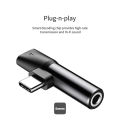 Baseus Audio Converter L41 Adapter USB-C to USB-C port, Jack 3,5 mm ...