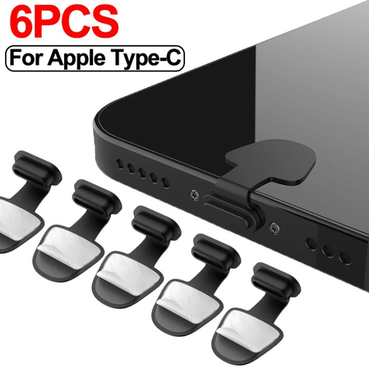 2/4/6PCS USB Charging Port Type C Dust Plug Silicone Phone Charging ...