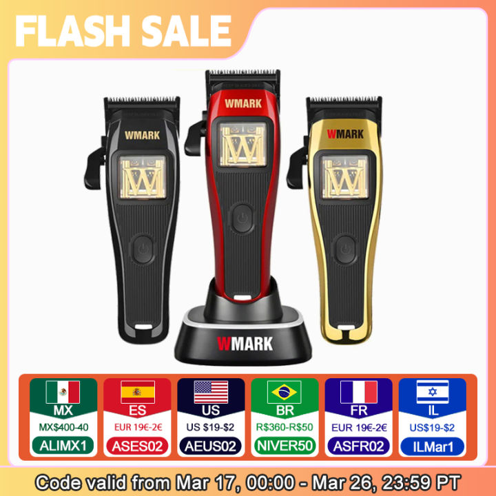 WMARK NG-X1 Professional Hair Clippers for Men,Microchipped Magnetic ...