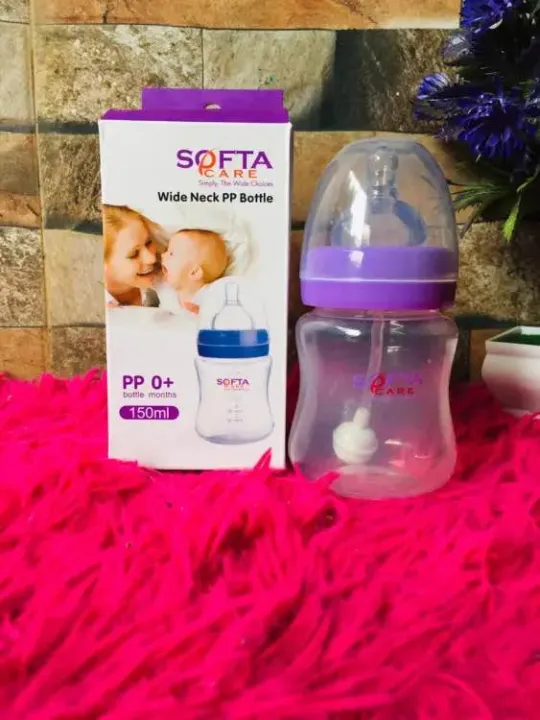 Softa care Feeding Wide Neck Bottle Plastic 150ml | Daraz.lk