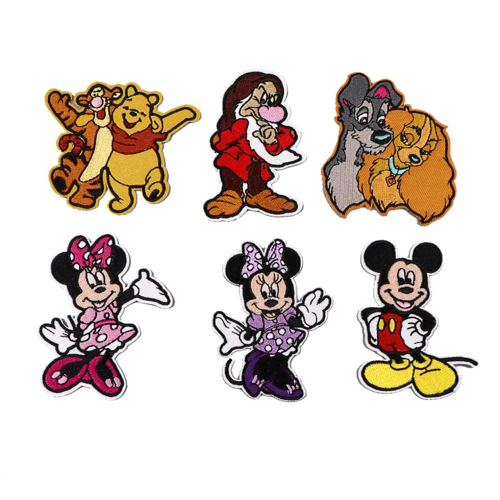Kawaii Movie Embroidered Patches For Clothing DIY Badge Adhesive ...