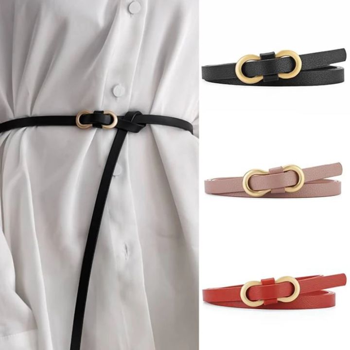 Women's Belt Simple Fashion Versatile Without Punching Belt Soft Pu ...
