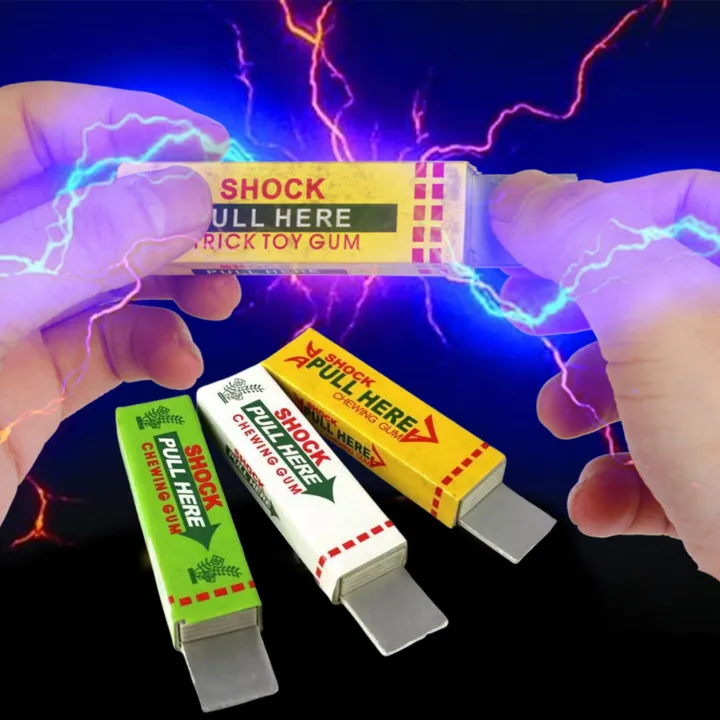 Electric Shock Chewing Gum and Magic Prank Toy for Street Jokes Chewing ...