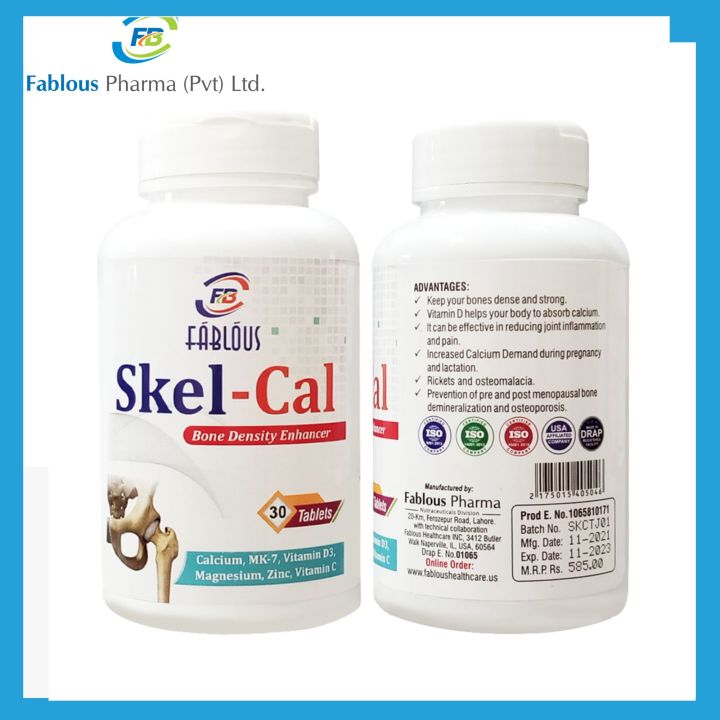 Skel-Cal Tablet - Calcium Carbonate-Vitamin D3-Vitamin C-Vitamin K2 ...