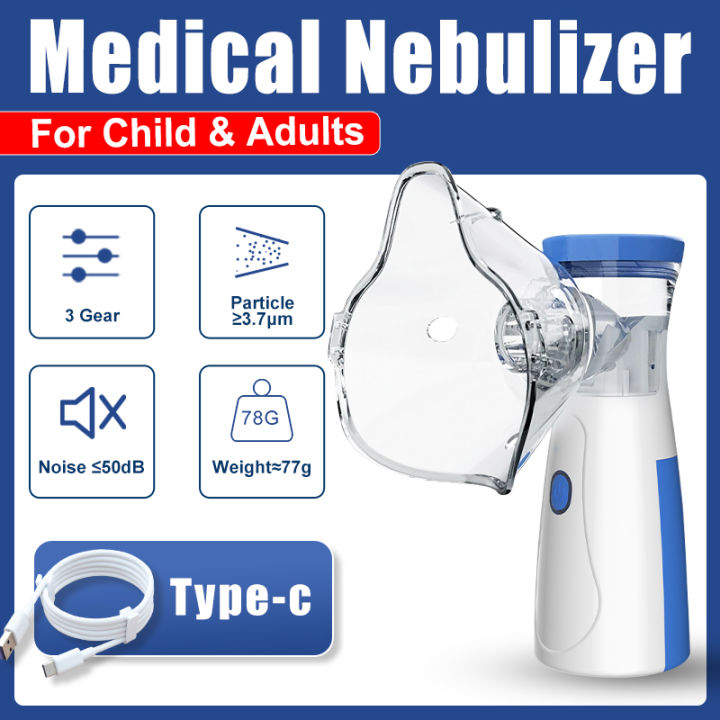 JUSTLANG Handheld Nebulizers Ultrasonic Atomizers Recharge Portable ...